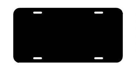 Blank Licence Plates. Black – Itsy Bitsy Glitter