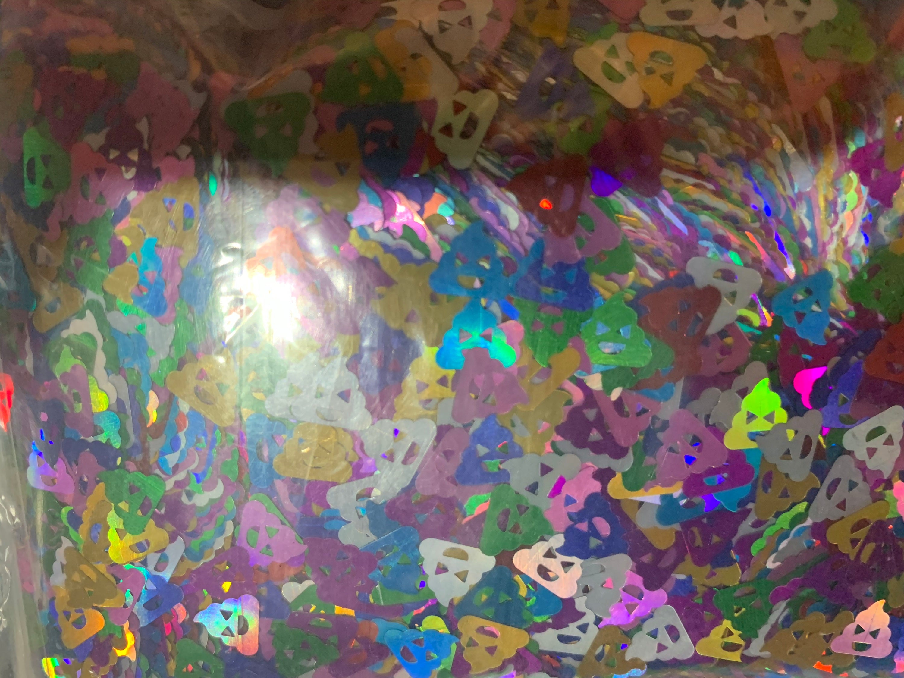 Rainbow poop emoji dome bag – Itsy Bitsy Glitter