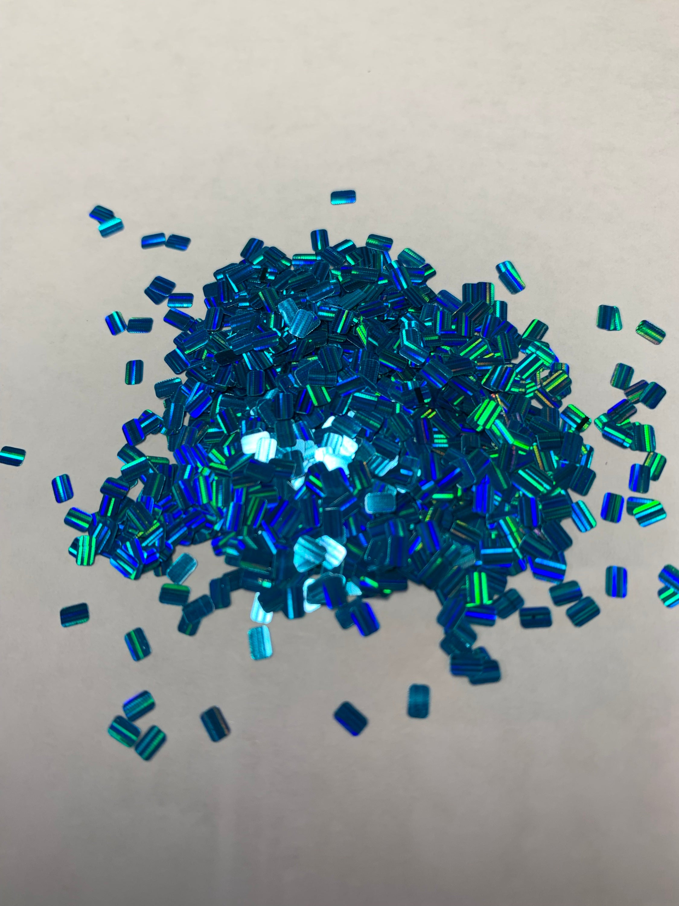 Holo blue squares – Itsy Bitsy Glitter